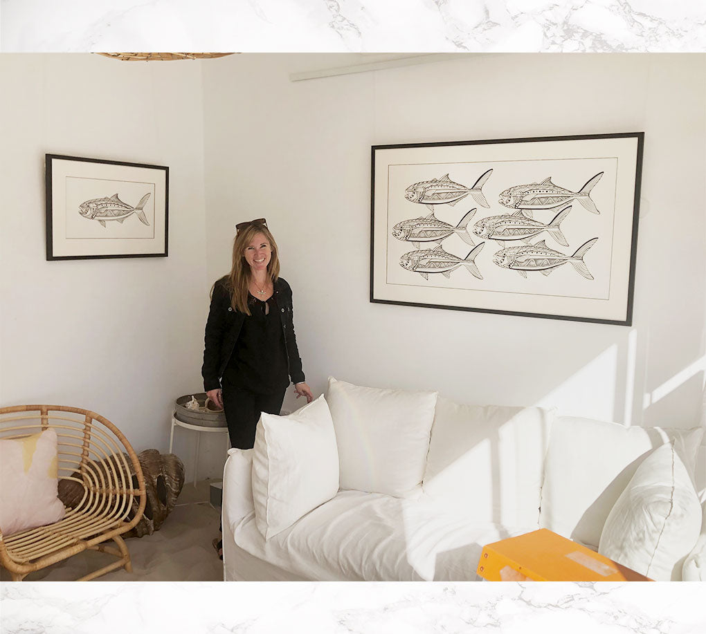 Original Framed - Kingfish School Art – Ocean Love Art & Design